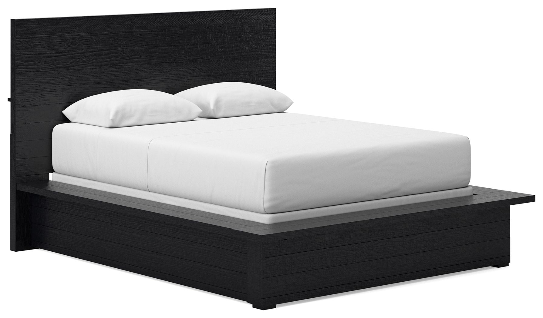 Londer - Black - Queen Panel Bed – Mega Furniture USA