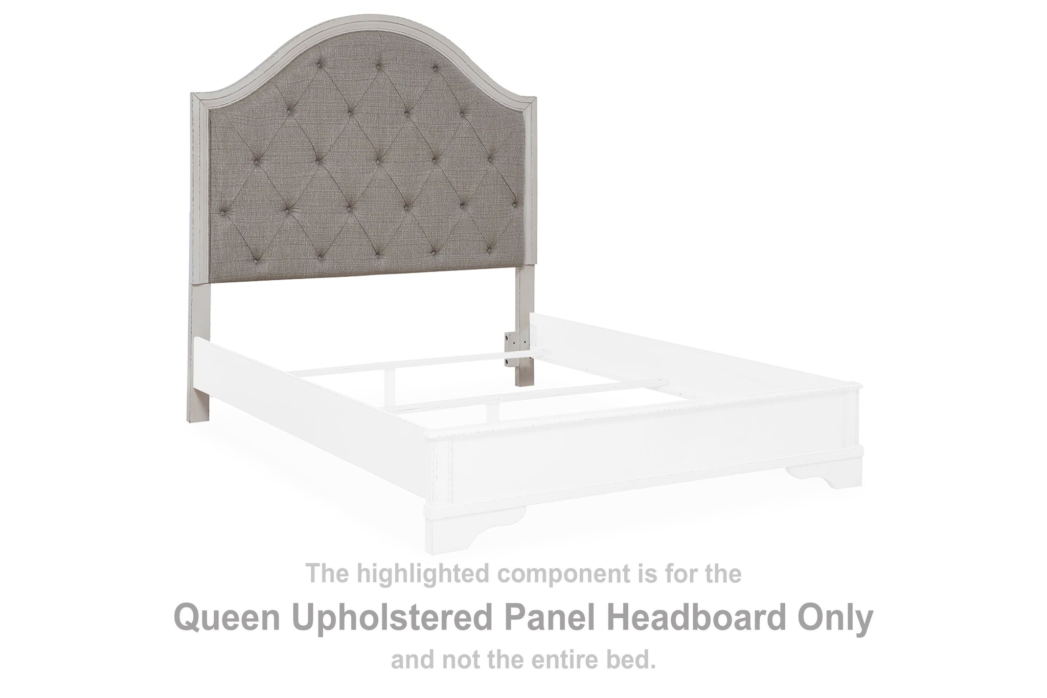 Moraway - Two-tone - Queen Uph Panel Headboard – Mega Furniture USA