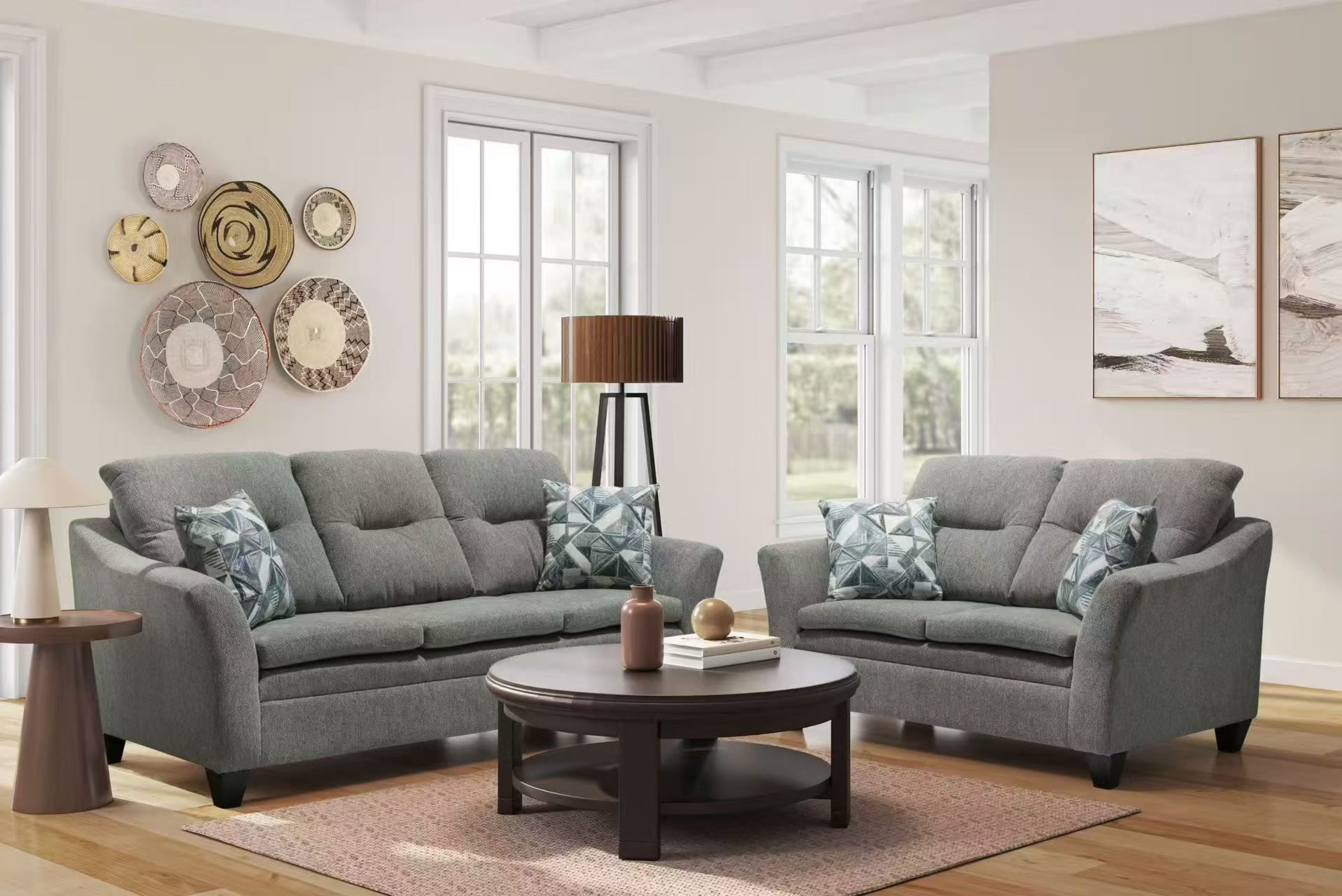 Mega MMH 1953 Zuko Mist Sofa and loveseat – Mega Furniture USA
