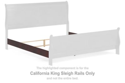 Alisdair - California King Sleigh Rails - Reddish Brown – Mega ...