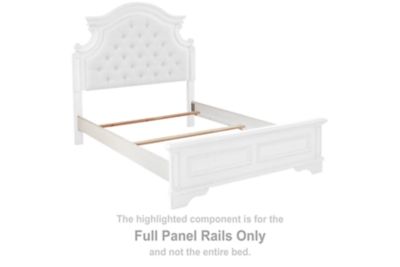 Realyn - Full Panel Rails - Chipped White – Mega Furniture USA