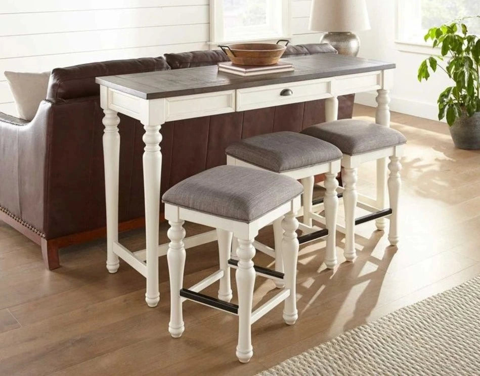 Joanna 4- Piece Sofa Bar Set(Sofa Bar & 3 Counter Stools) – Mega ...