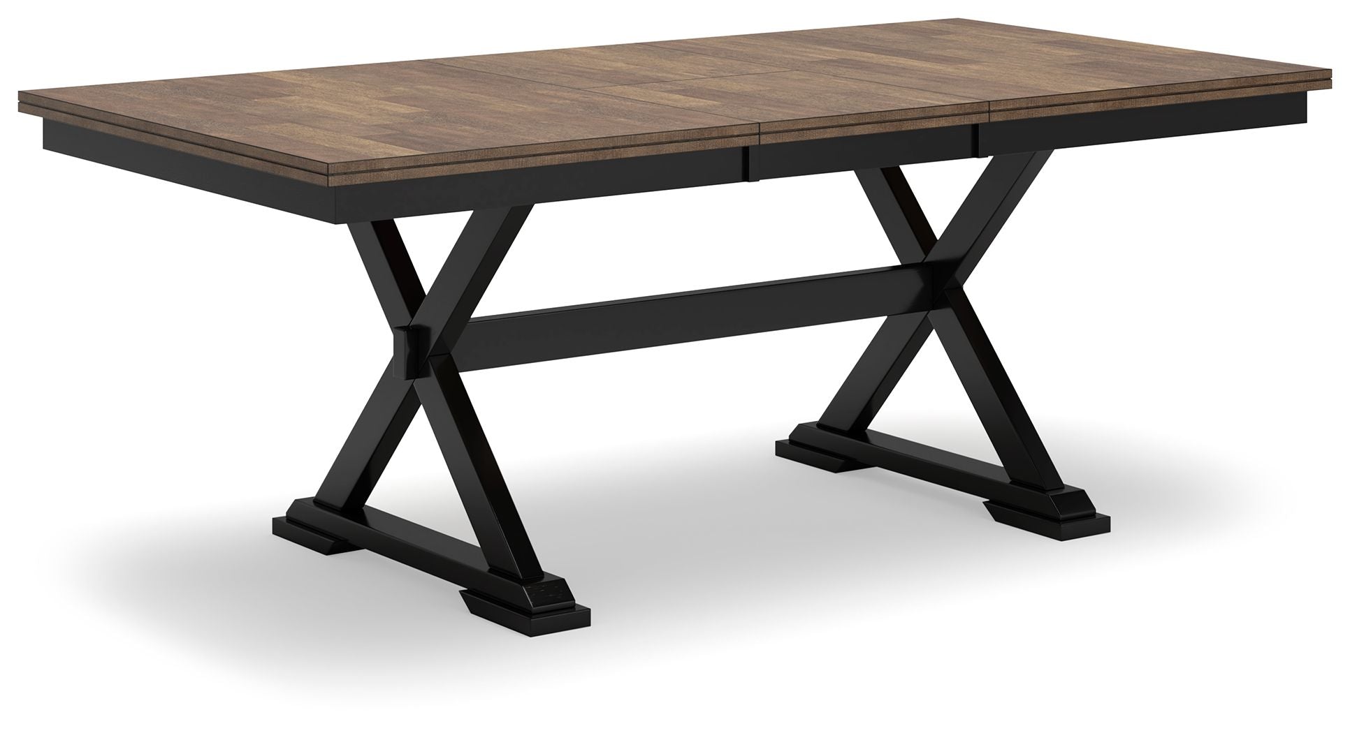 Wildenauer - Brown / Black - Rectangular Dining Extension Table – Mega ...