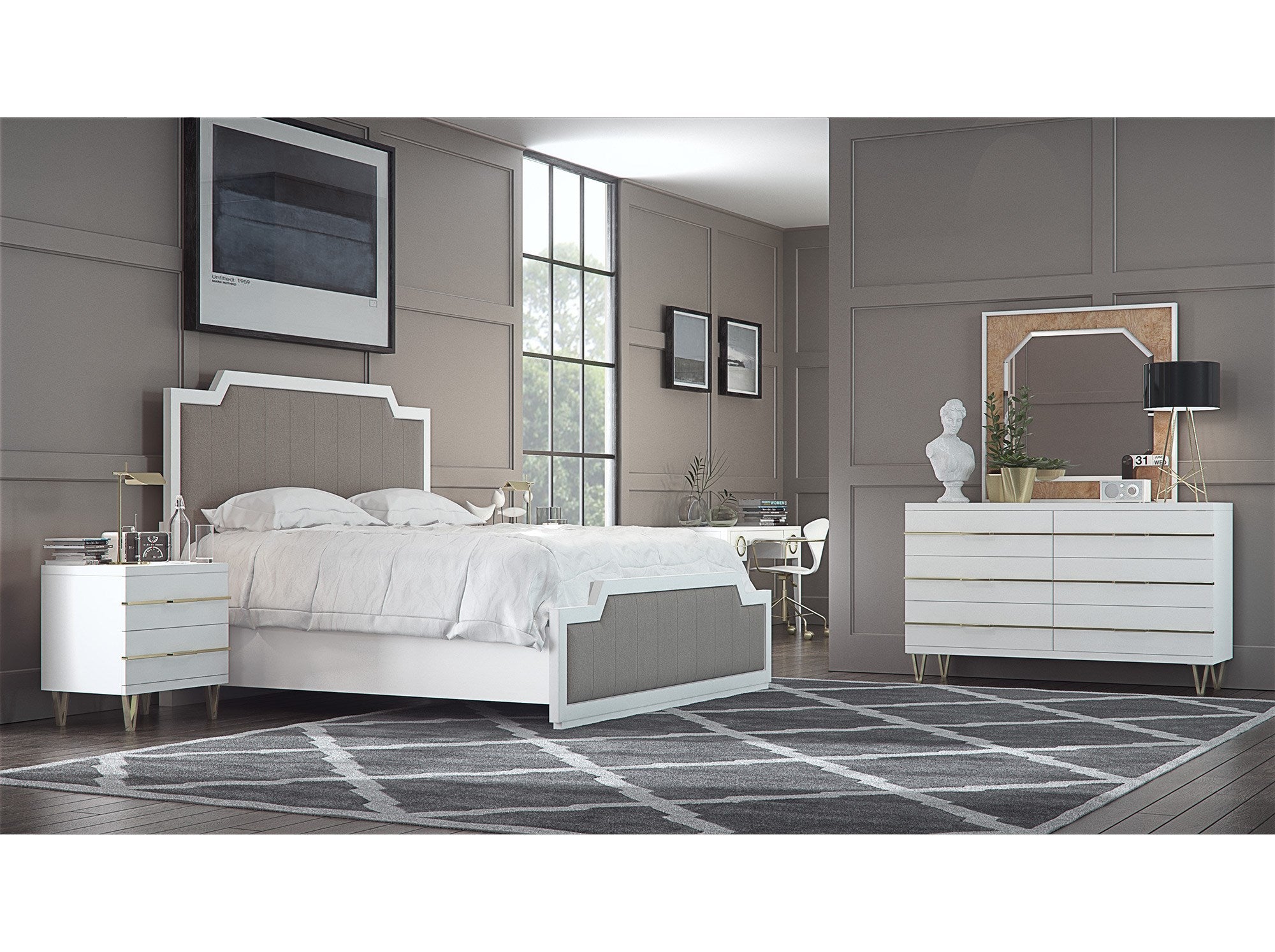 Vesper 4 PC Queen Bed Set – Mega Furniture USA