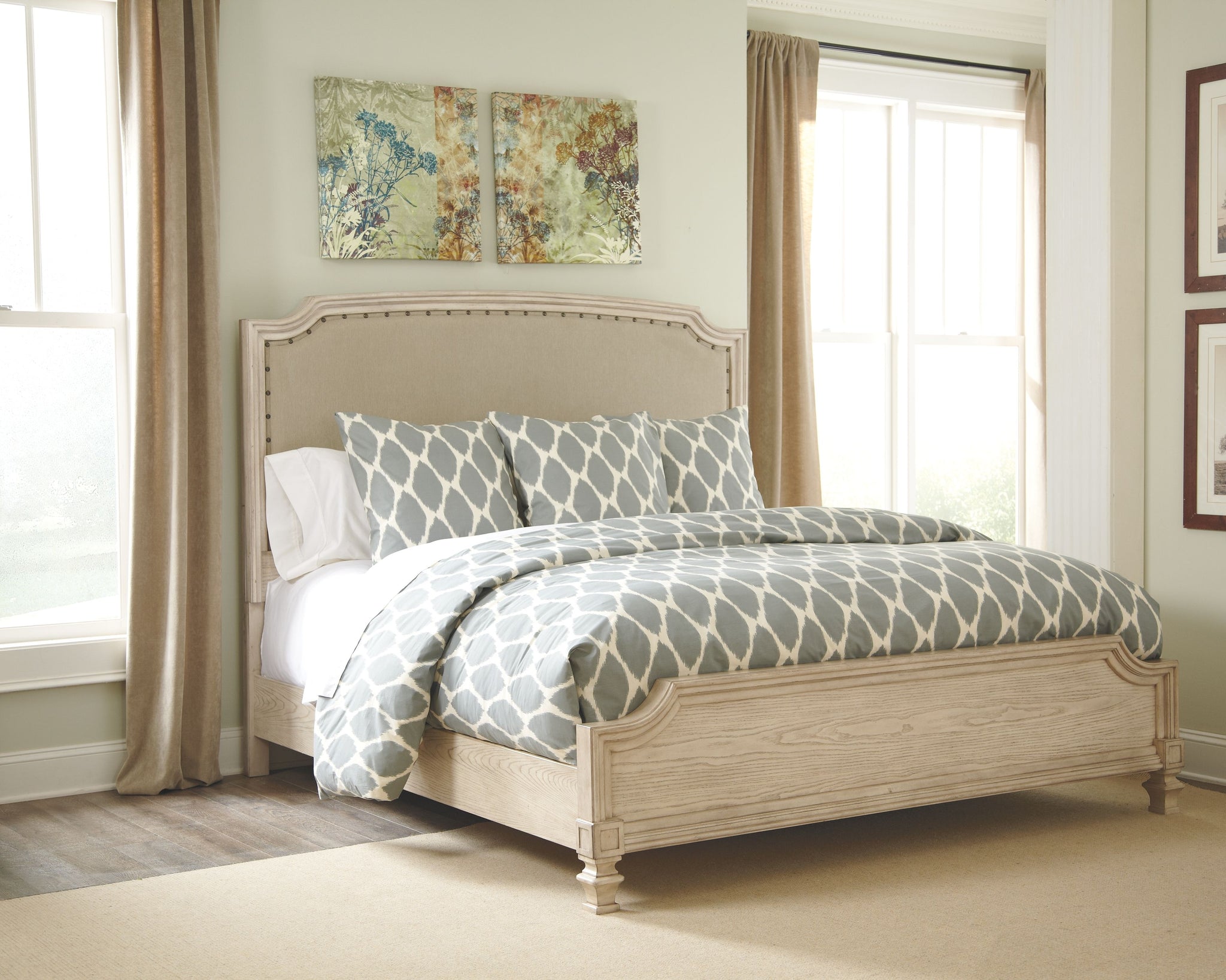 Demarlos - Parchment White - California King Panel Rails – Mega ...